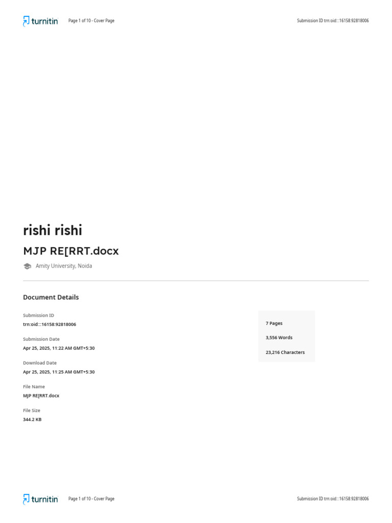 MJP RE[RRT | PDF | Citation | Quotation Mark