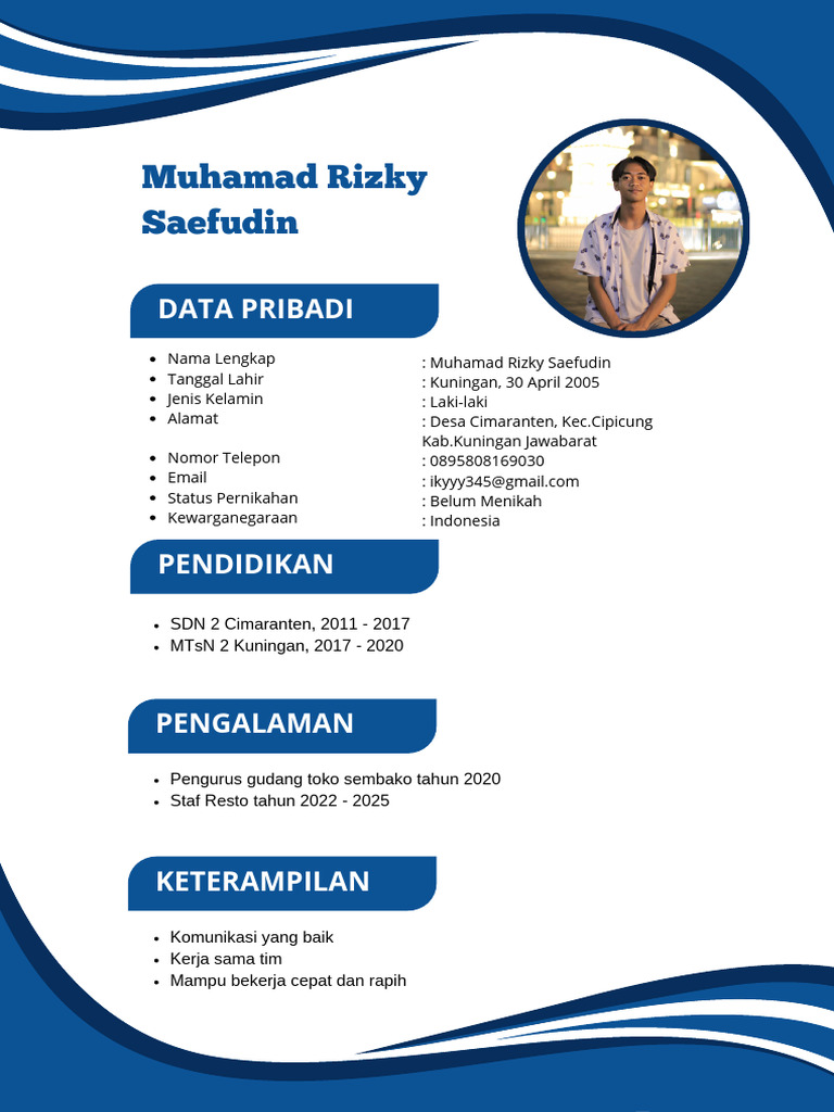 CV Pribadi Terbaru | PDF