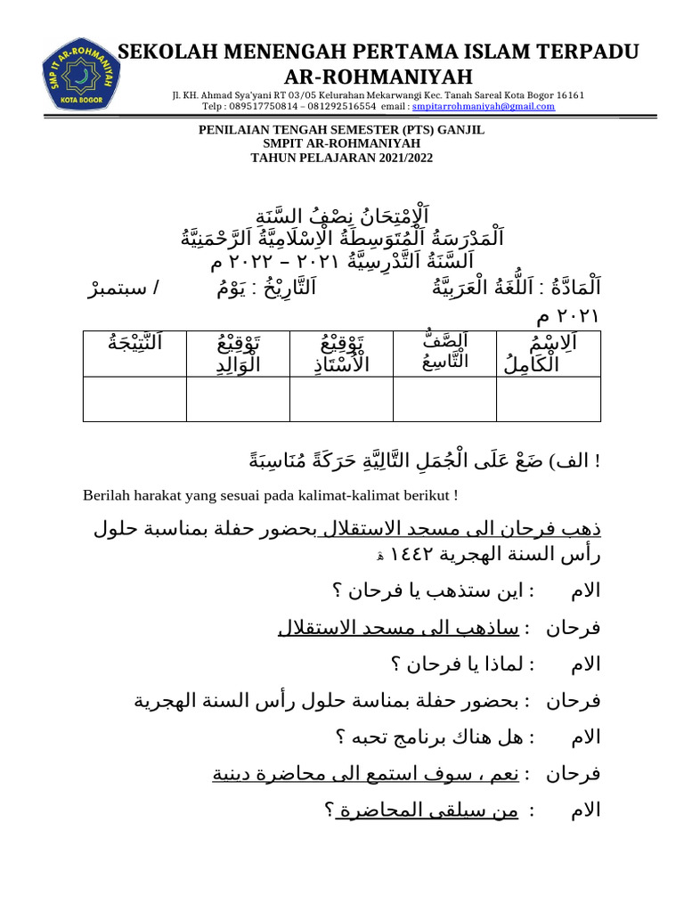 9 PTS B.arab | PDF