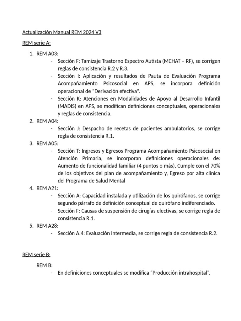 Actualizacion-Manual-REM-2024-V3 | PDF