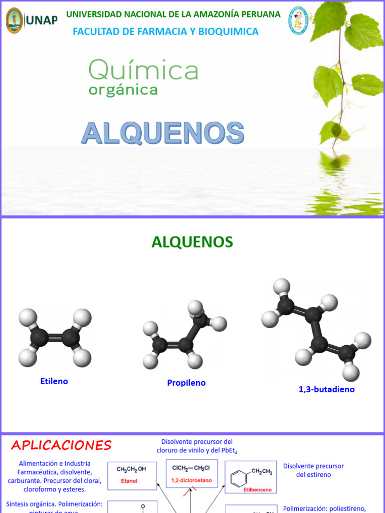 TEMA Alquenos | PDF | Etileno | Hidrogenación