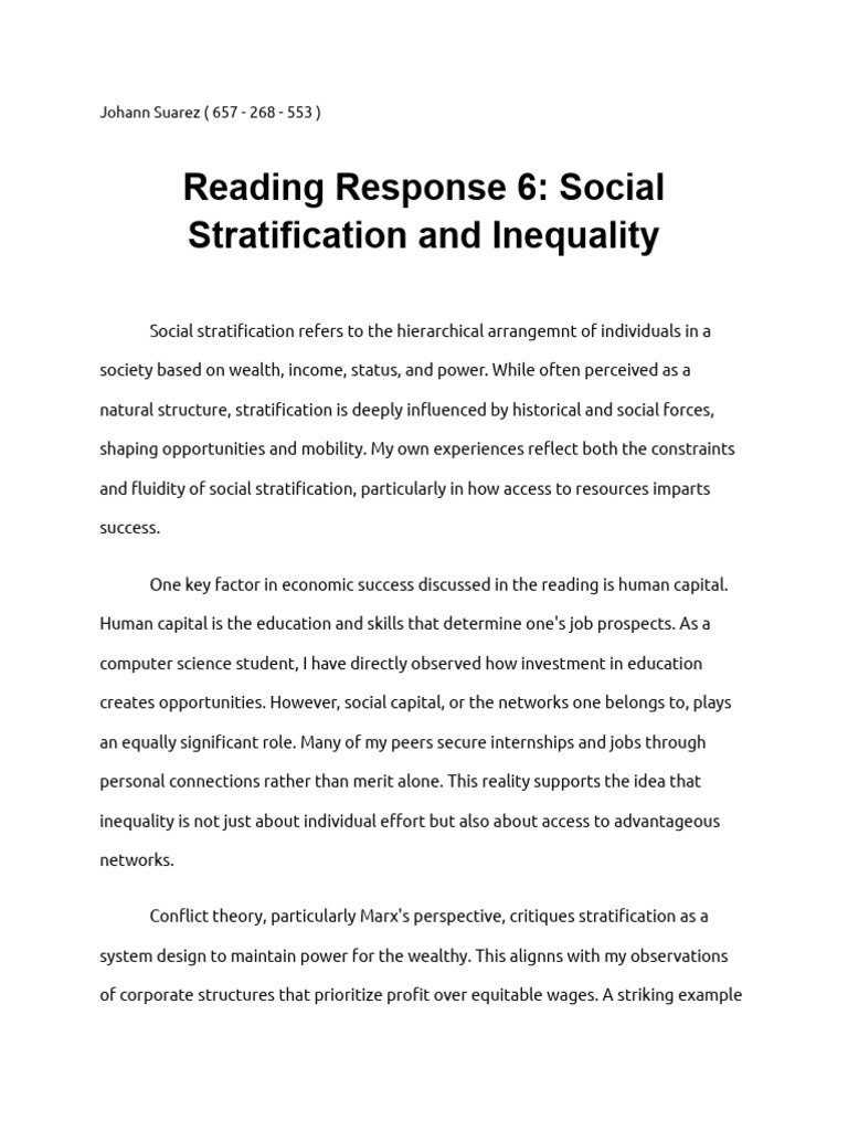 Reading Response 6 | PDF