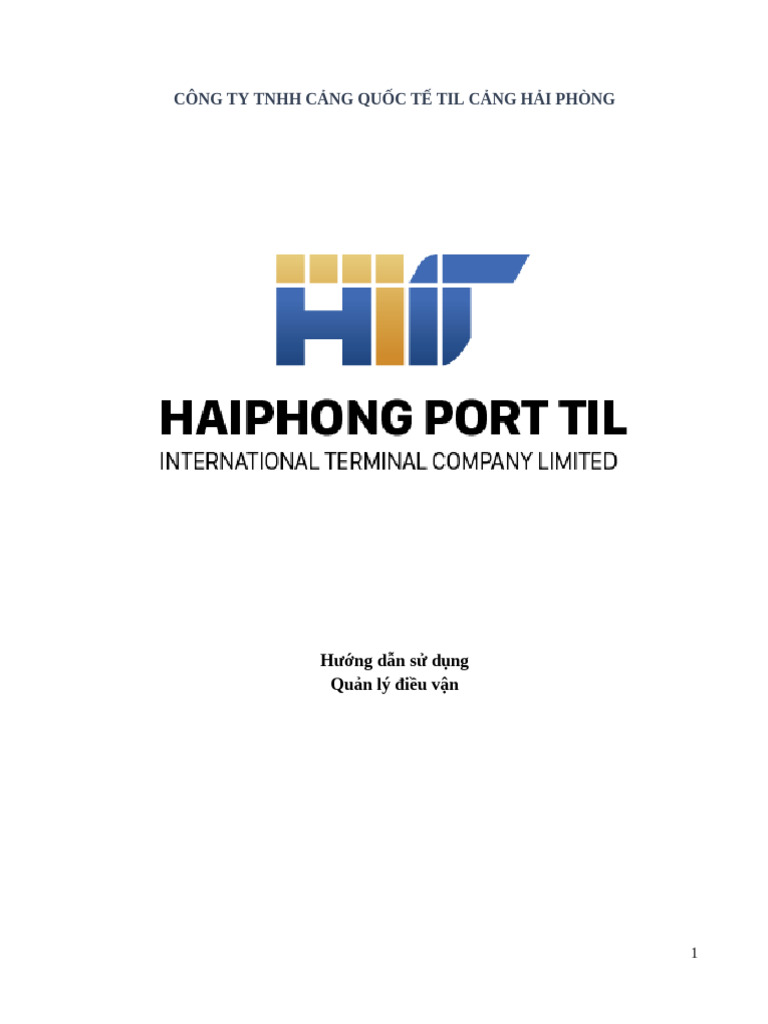 TIL Eport HDSD Quan Ly Dieu Van | PDF