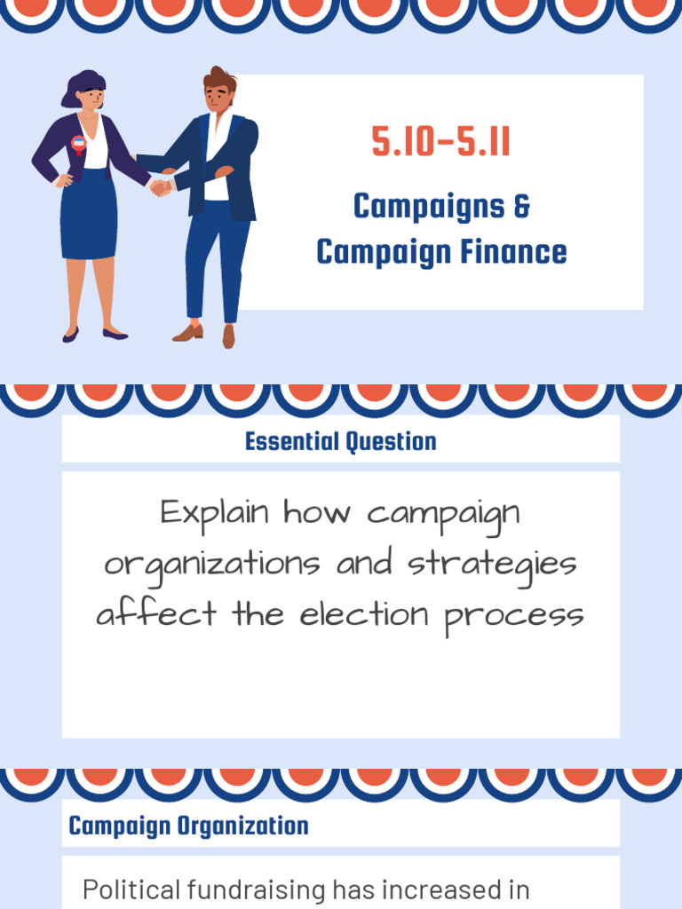 Topic 5.10-5.11 Notes - Modern Campaigns - Campaign Finance | PDF ...