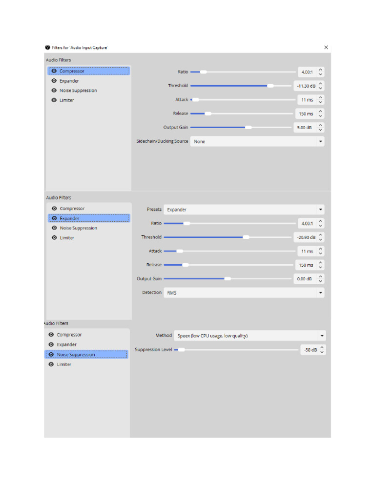 Setting Audio Obs | PDF