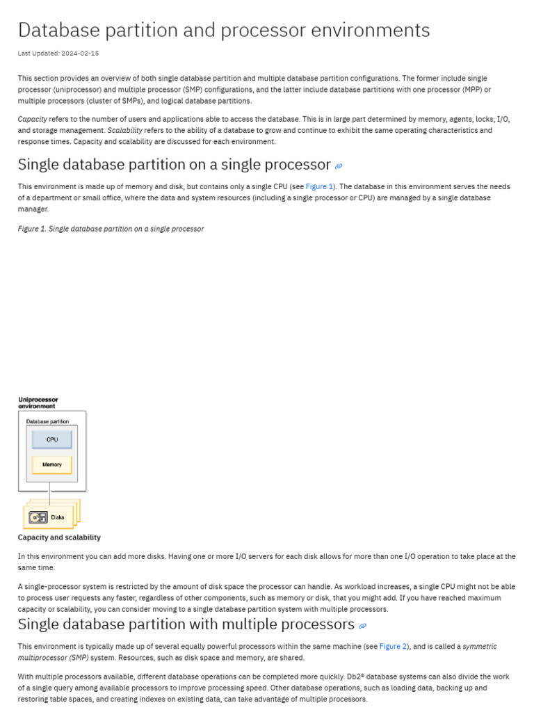 21. Db2 - Database partition and processor environments | PDF | Databases | Parallel Computing