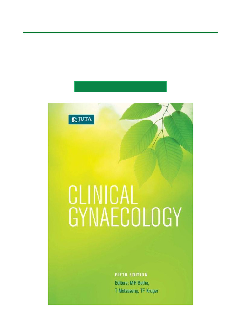 Explore Clinical Gynaecology 5e - 5th Edition High-Resolution PDF ...