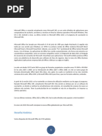 La Línea de Tiempo de La Historia de Office | PDF | Microsoft Office | Microsoft
