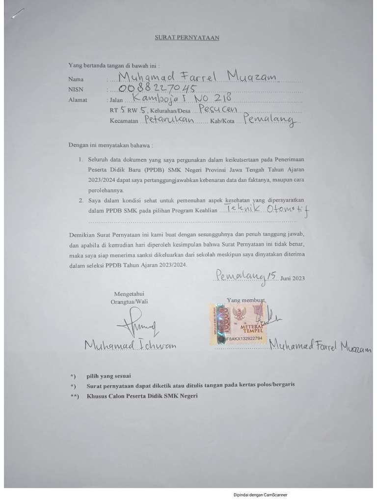 Surat Sehat Baruu | PDF