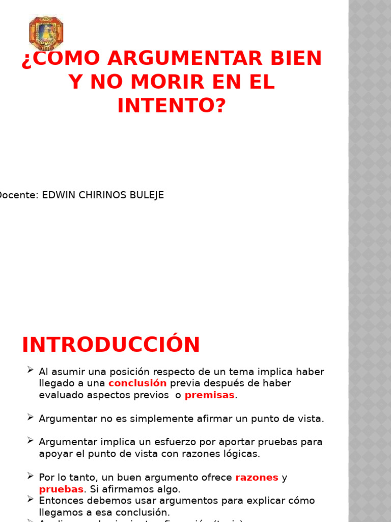 Cómo Argumentar Bien - 4 | PDF | Argumento | Moralidad