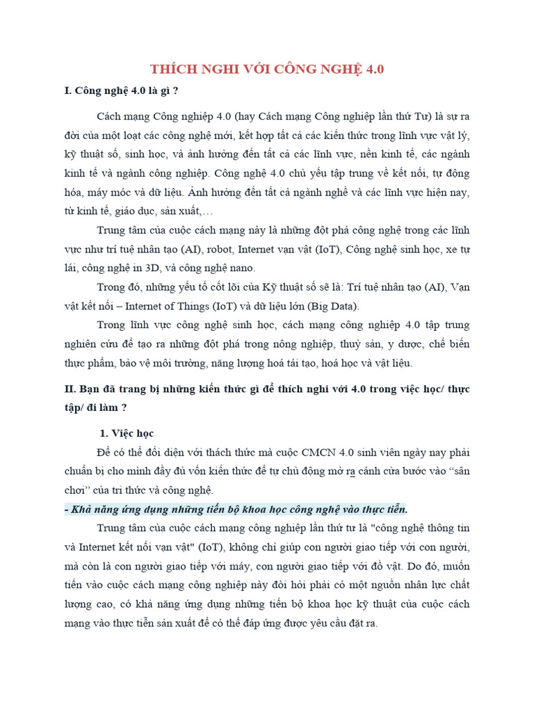 Nhóm1 - K Năng Thích Nghi | PDF