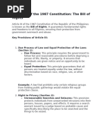 1987 Philippine Constitution - Article 3 Bill of Rights | PDF | Ex Post ...