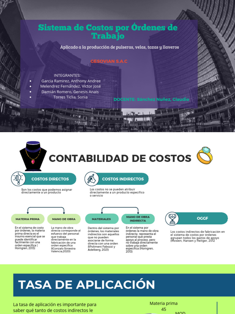 Canva - Sistema de Costos Por Orden - Ta2 | PDF | Economias