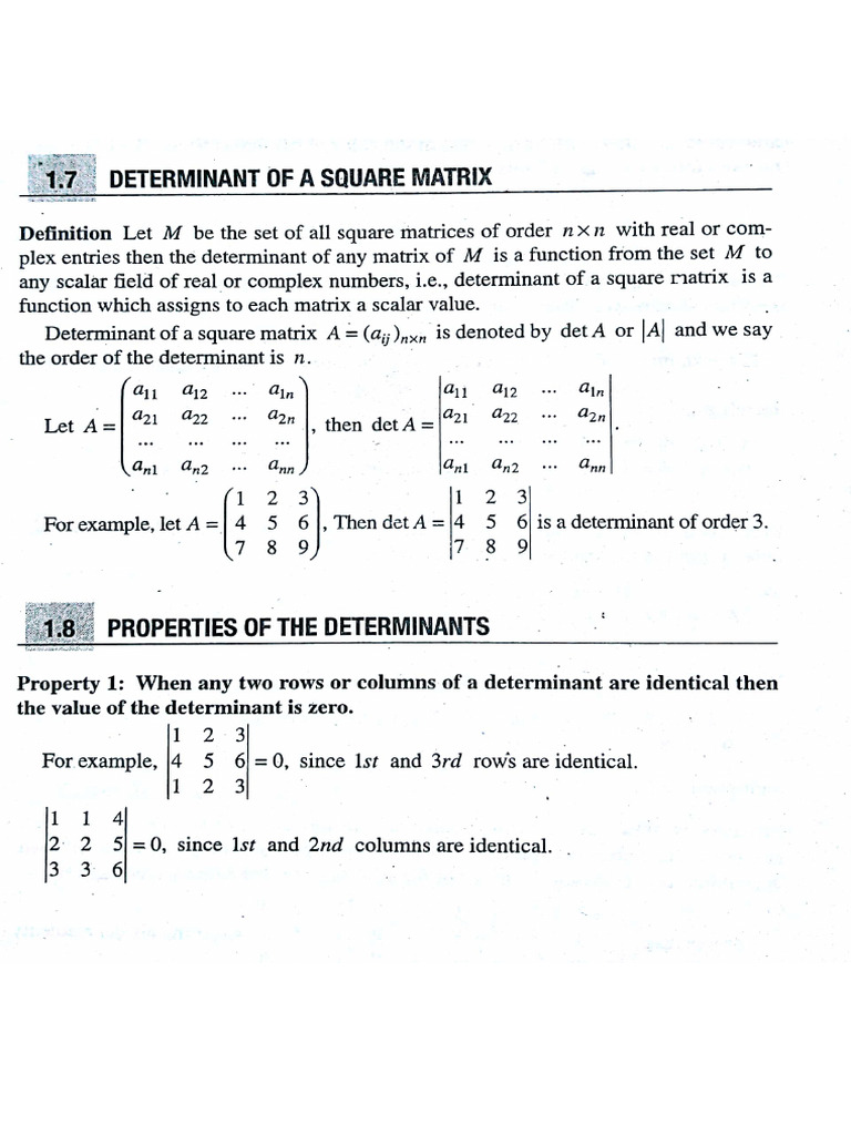 Determinants | PDF