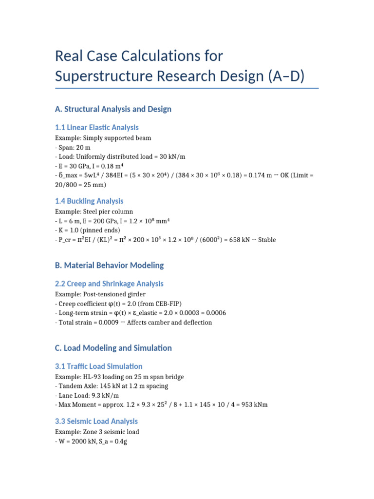 Superstructure Design Case Studies | PDF