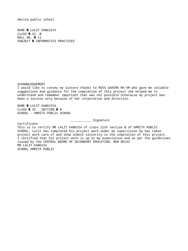 Ip Practical File | PDF
