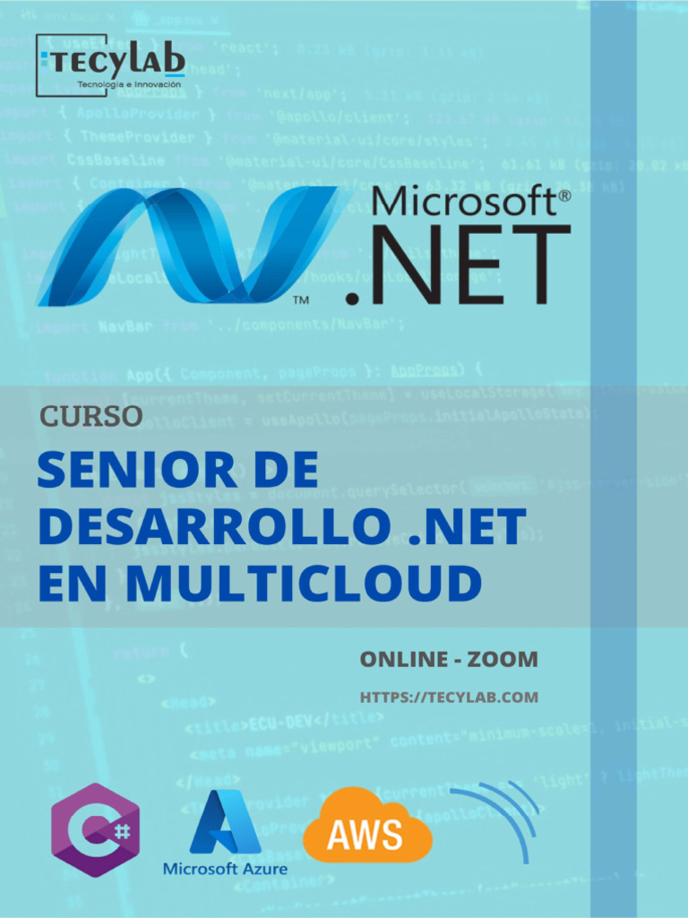Tecylab Curso NET MultiCloud 2024.C1 Brochure | PDF | Servicios web de Amazon | Computación en ...