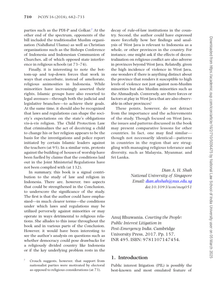 Aparna Chandra Courting The People | PDF | Judicial Review | Supreme ...