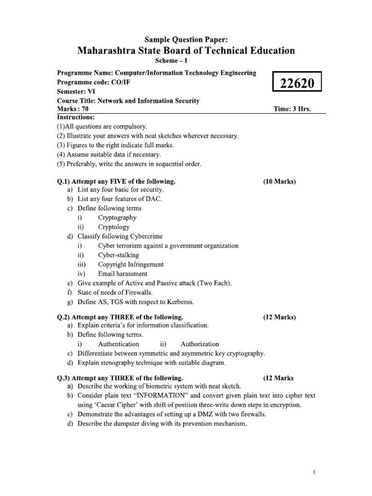 Sample Qustion Paper | PDF