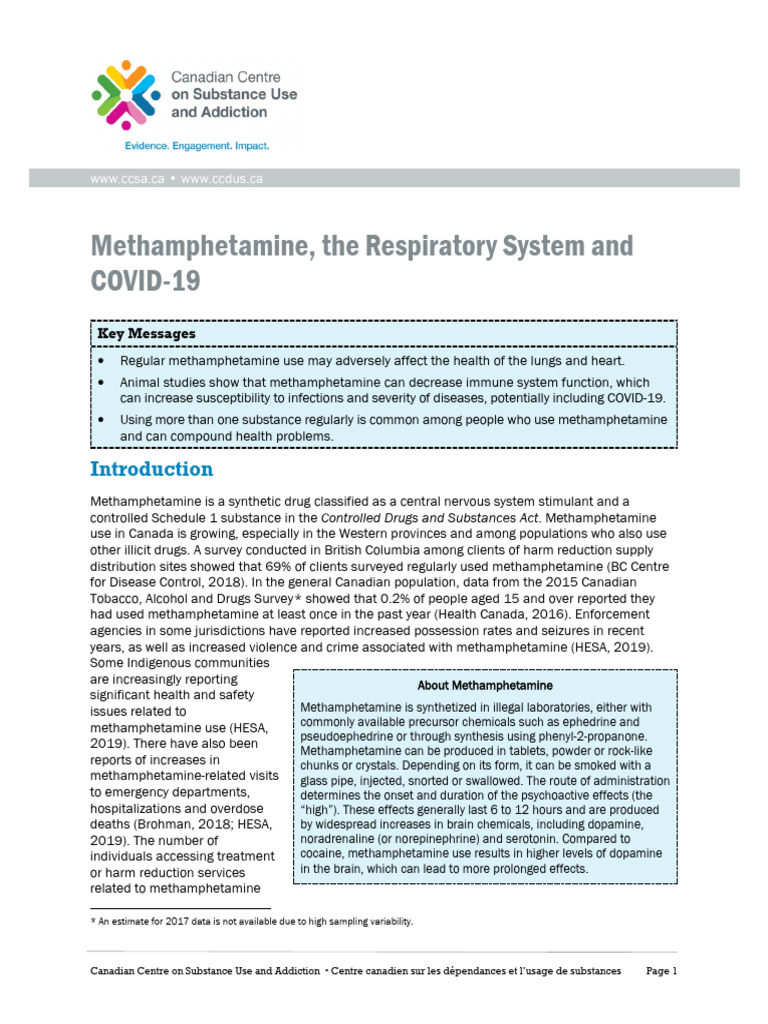 CCSA COVID 19 Methamphetamine Respiratory System Report 2020 en - 0 | PDF | Immune System ...