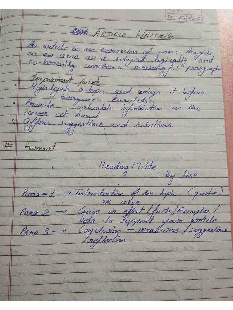 Article Writing | PDF