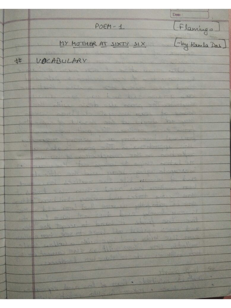 ENG POEM 1 (Flamingo) | PDF