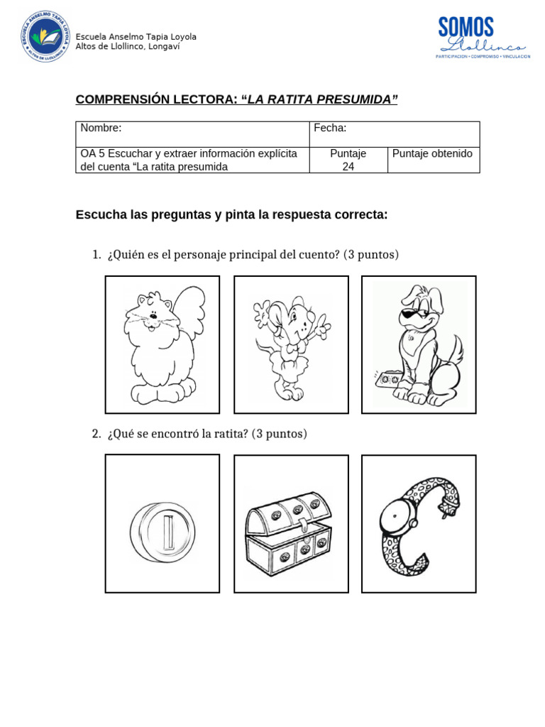 Cuento Ratita Presumida | PDF