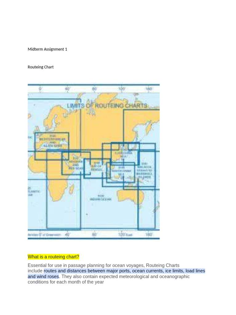 01 Routeing Chart - VTS SPORE - 2024 - Midterm Assignment | PDF
