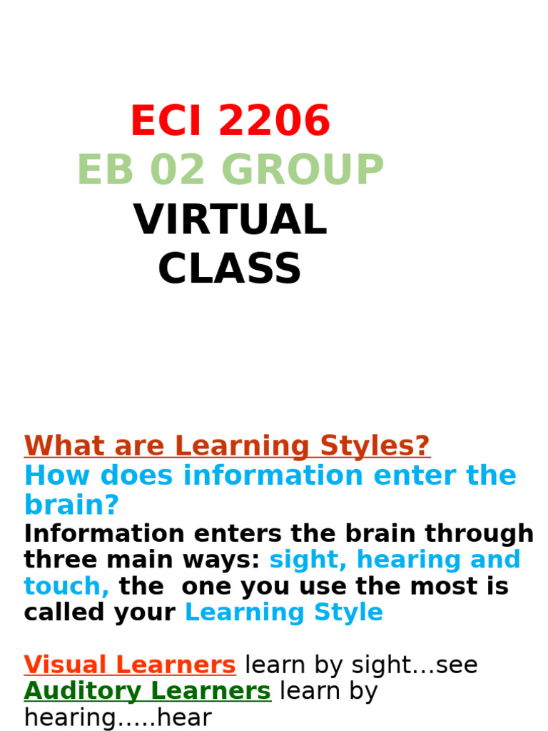 Learning Styles | PDF