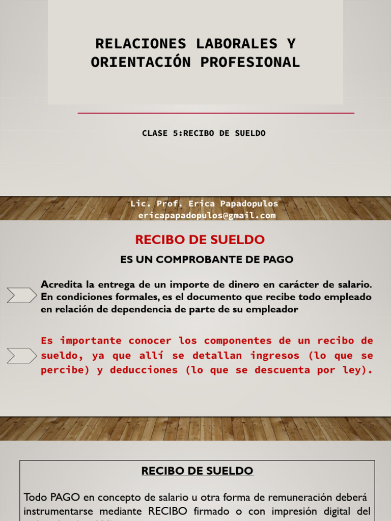 Guía del Recibo de Sueldo y Remuneraciones | PDF | Salario | Derecho ...