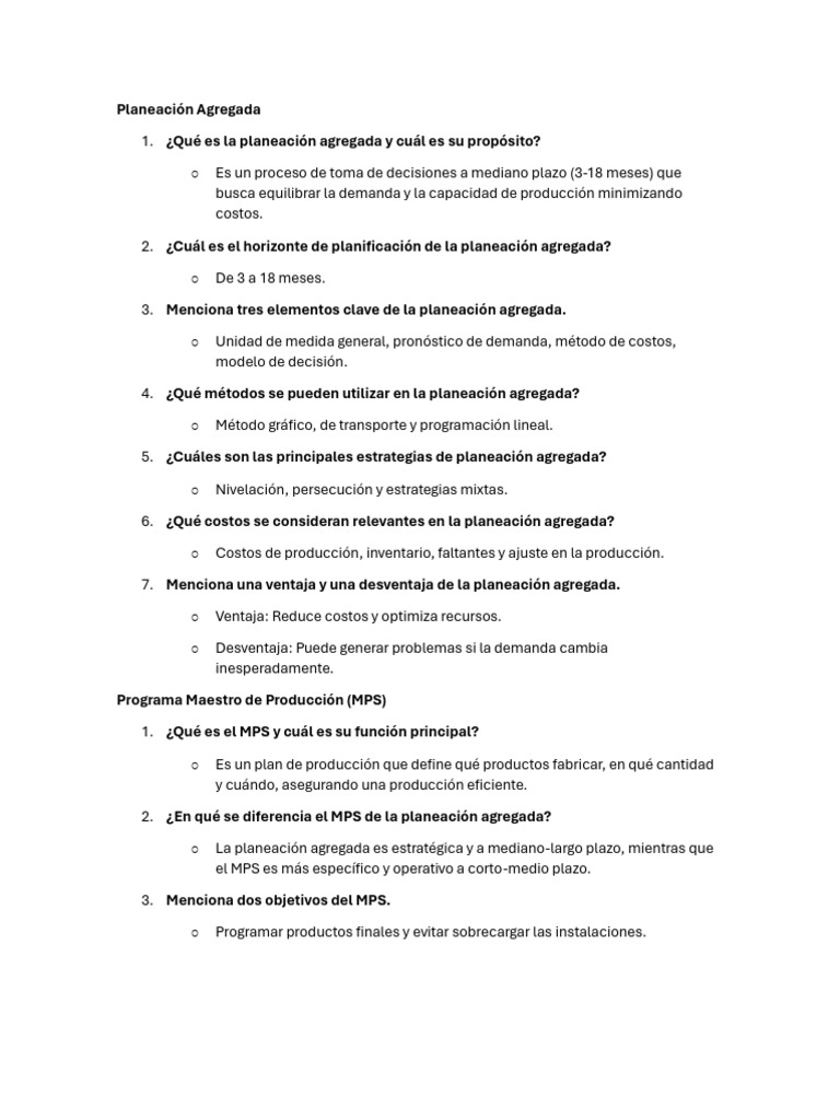Temario Examen Ado U1 | PDF | Lean Manufacturing | Planificación