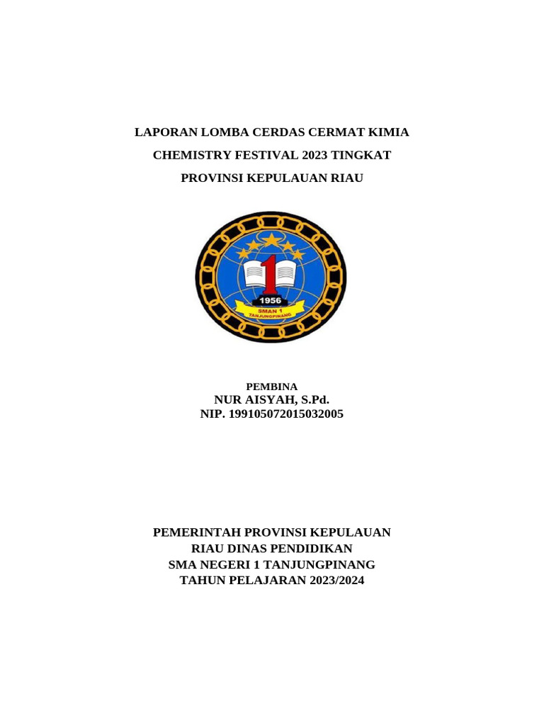 Proposal Lomba CCK KIMIA UMRAH | PDF