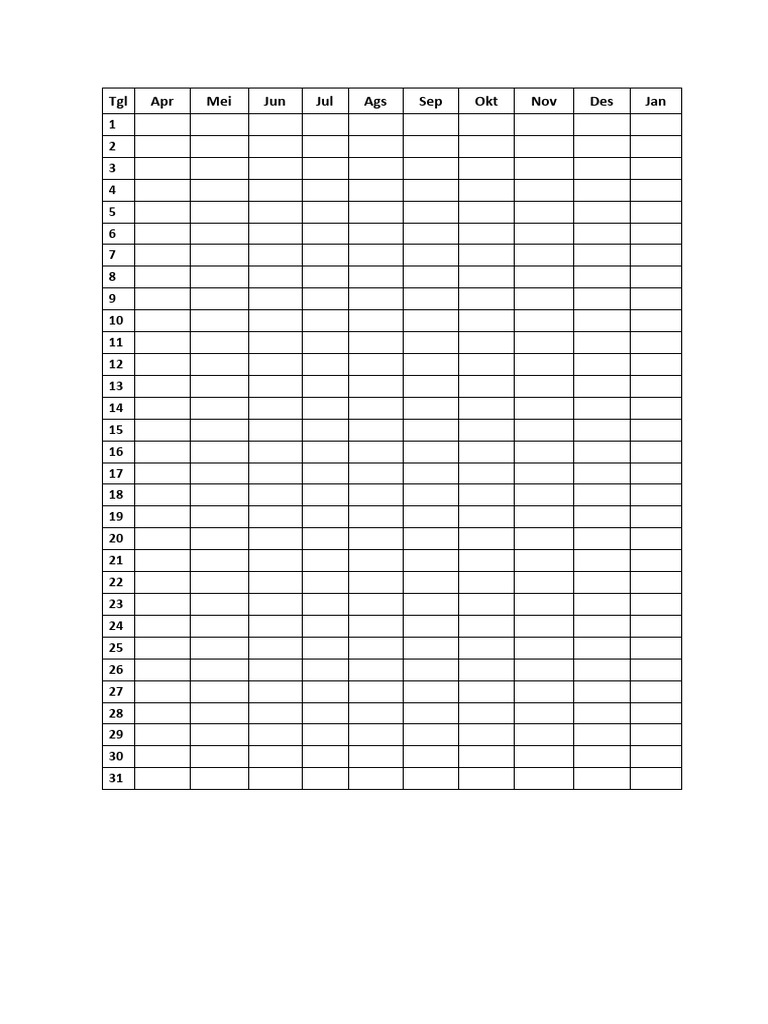 TGL Apr Mei Jun Jul Ags Sep Okt Nov Des Jan | PDF