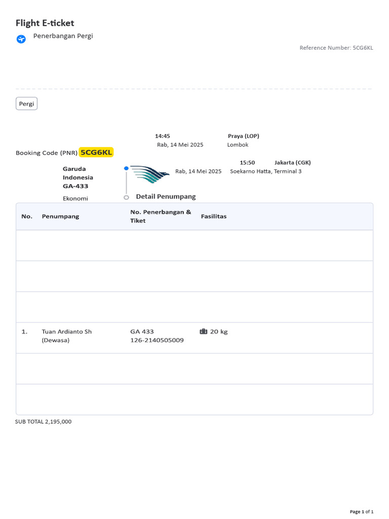 Dokumen Dari Travel Narmada | PDF