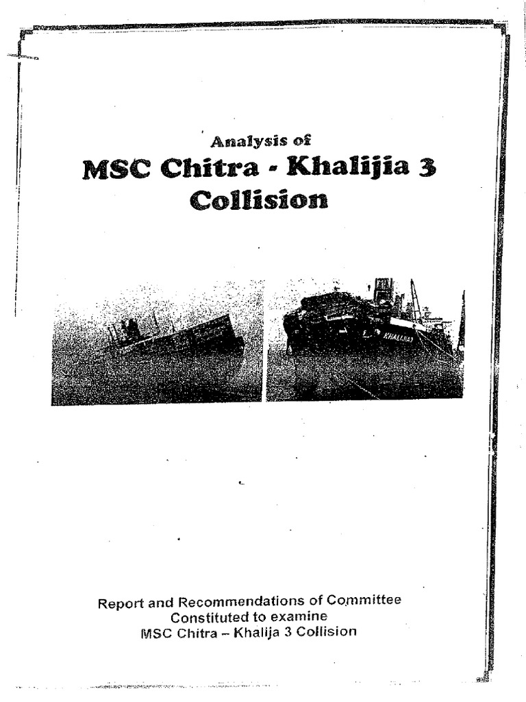 Case Study - MSC Chitra and Khalija' | PDF