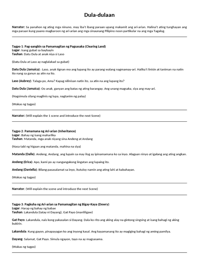 Dula Dulaan | PDF