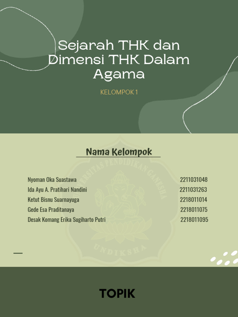 Sejarah THK Dan Dimensi THK Dalam Agama | PDF
