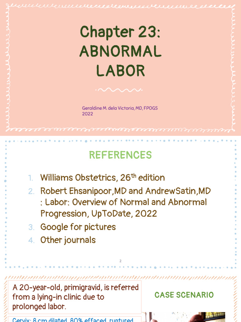 Abnormal Labor, Induction and Augmentation of Labor-1 | PDF ...