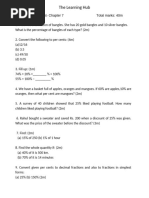 CBSE Clas 7 Maths Worksheet - Comparing Quantities | PDF