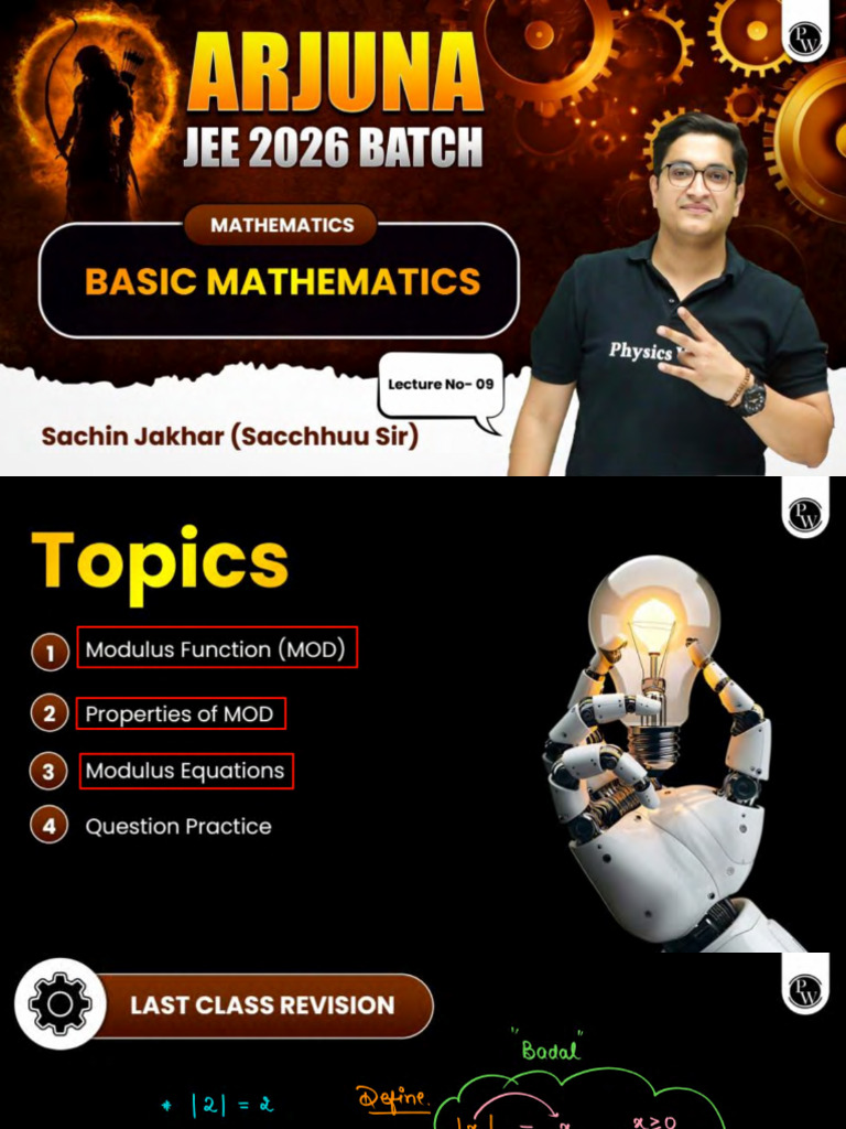 Basic Mathematics 09 - Class Notes | PDF