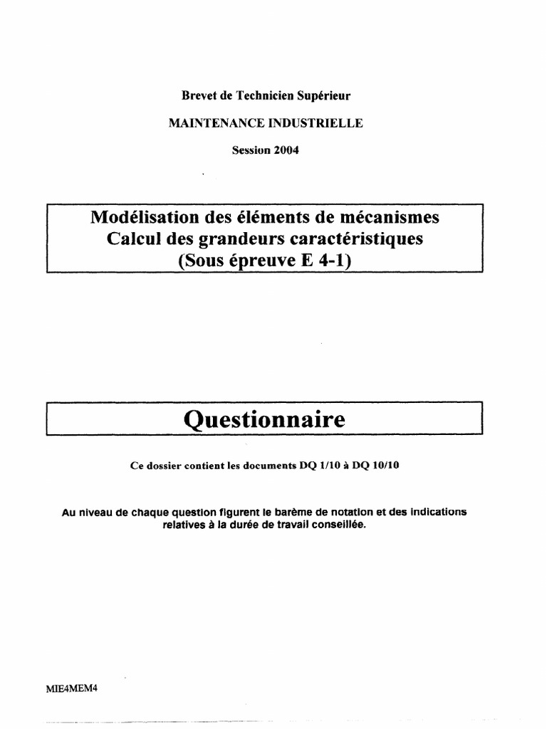 Sujet Spreader Questionnaires | PDF