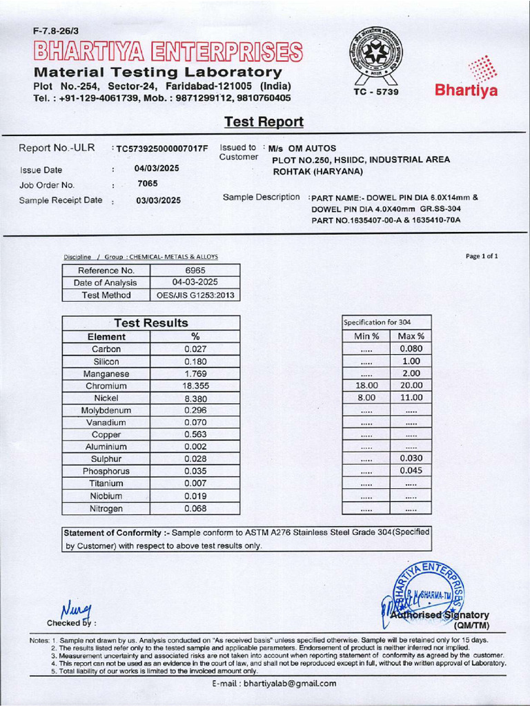 Chemical & Mechanical Dowel Pins | PDF