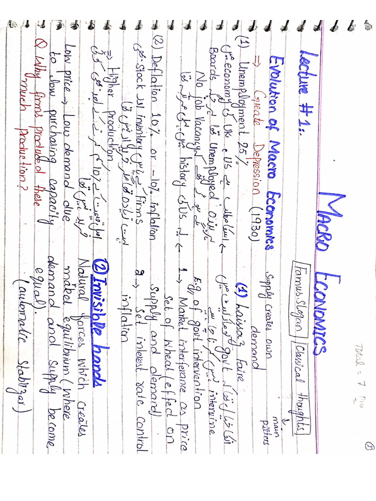 Macro Eco Notes | PDF