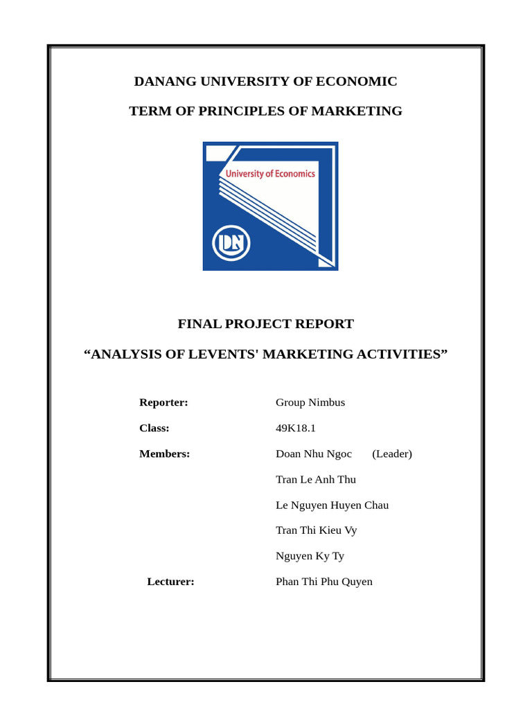 Final-report-1 | PDF | Textiles | Fashion