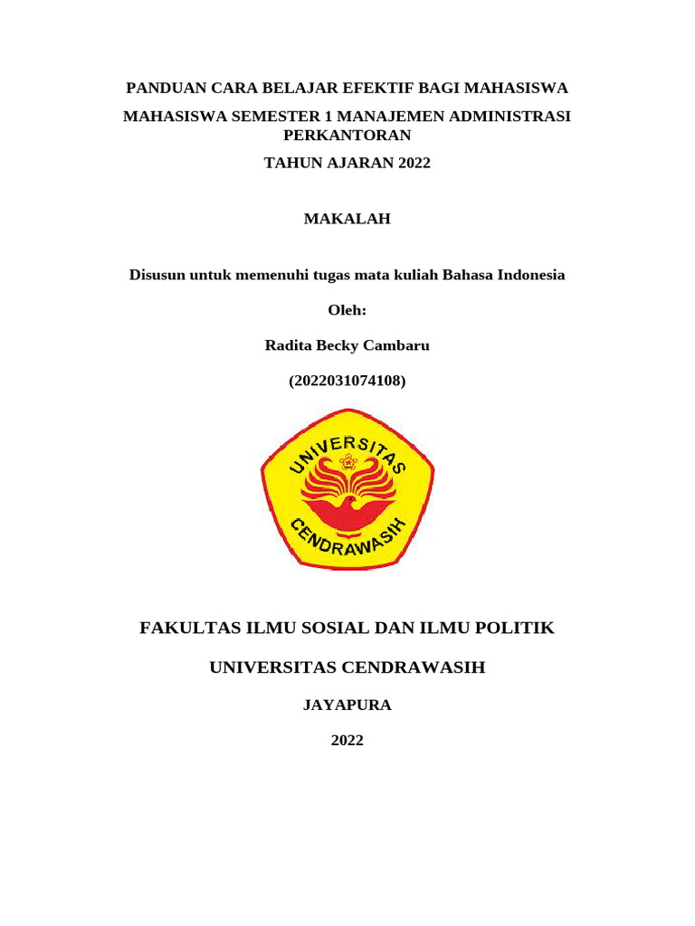 Makalah BHS Indo | PDF