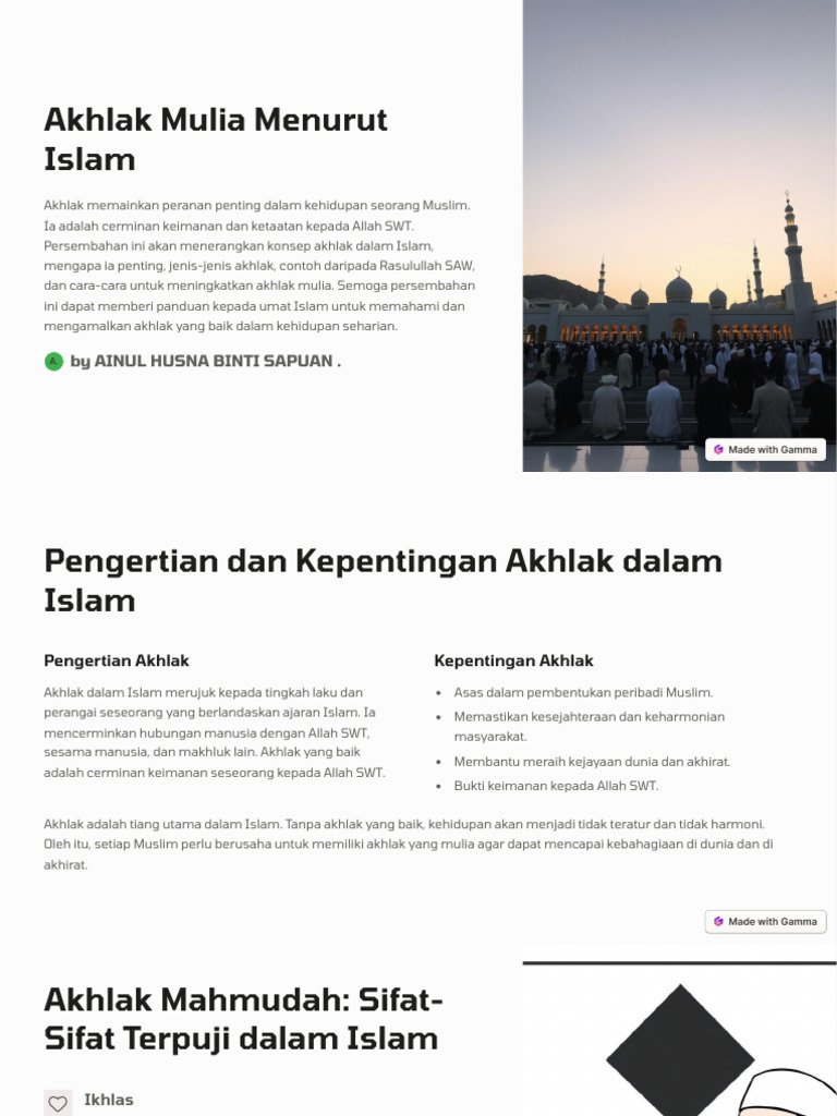 Akhlak-Mulia-Menurut-Islam | PDF