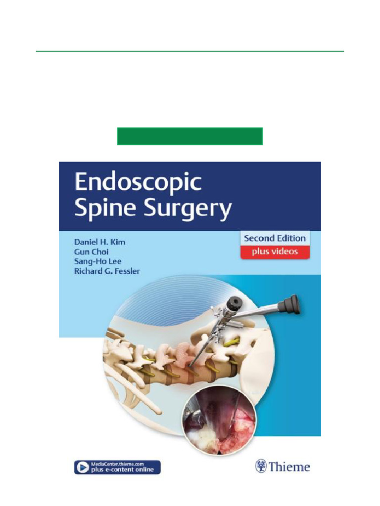 New Release Endoscopic Spine Surgery - 2nd Edition PDF | PDF