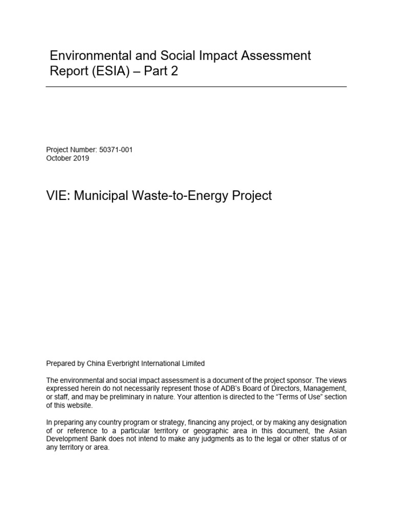 Waste to Energy Environmental and Social Impacts | PDF | Waste | Sewage