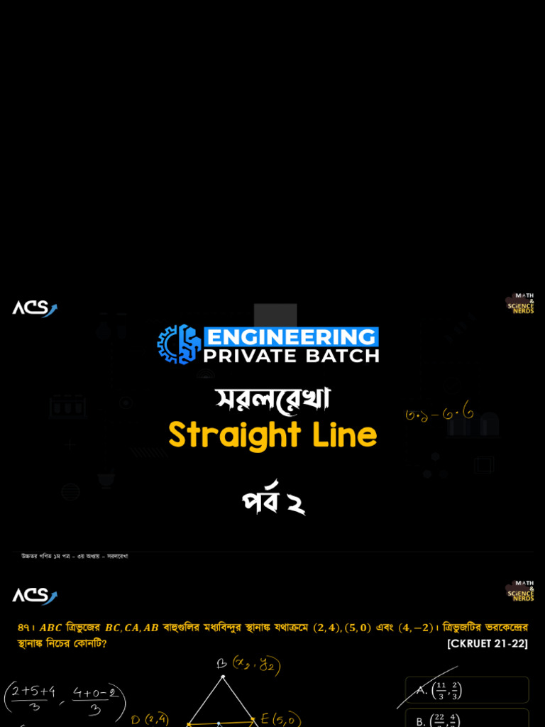 Straight Line Class 2 Note | PDF