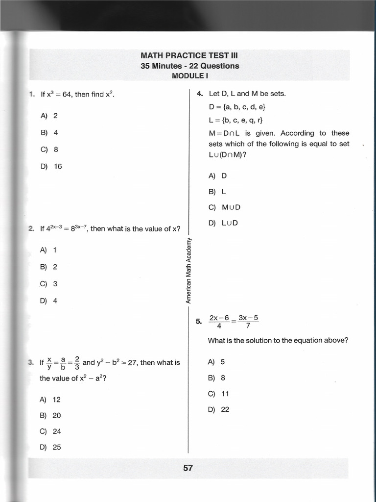 Practice Test III | PDF